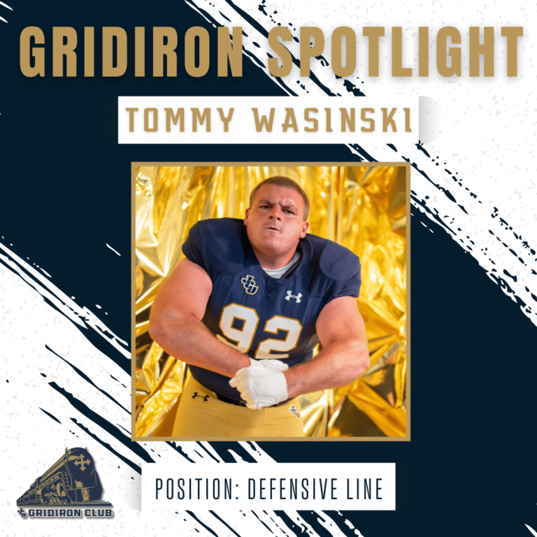 Gridiron Club Spotlight: Tommy Wasinski - JCU Gridiron Club